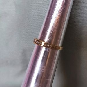 Jewelry | 1k Solid Gold Diamond Band Ring | Poshmark